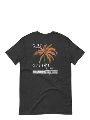 ANCHOR & CREW Heather Out Of Office Passenger Organic Cotton T-shirt - Black