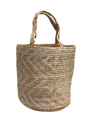 VIDA VIDA Neutrals Jute Beach Tote Bag - Gray
