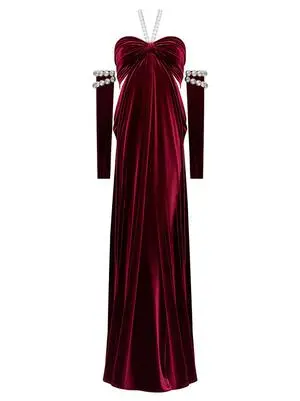 NUR KARAATA Royal Ancestry Dress - Red