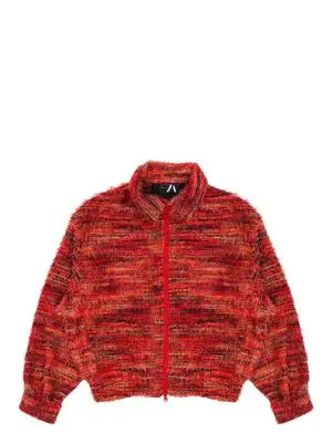 MADEBYZA Vibrant Textured Knit Jacket - Yellow