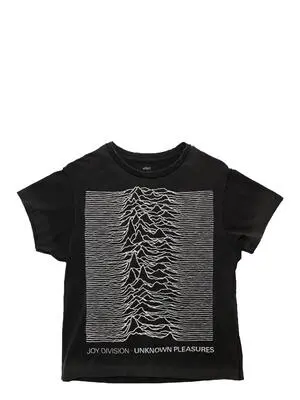OTHER UK Joy Division Unknown Pleasures Vintage Band T-shirt Worn - Black