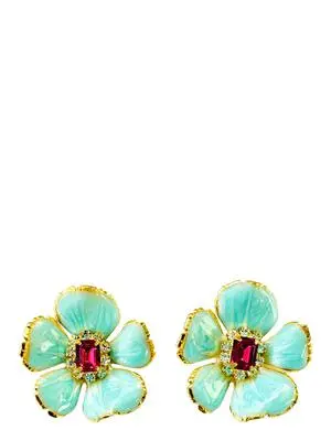 THE PINK REEF Small Sea Floral - Blue