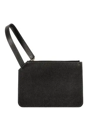 SJW BAGS LONDON Marissa Leather Clutch/wristlet - Black