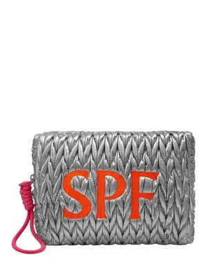 LILLY LOVES Spf Cosmetic Bag - Silver