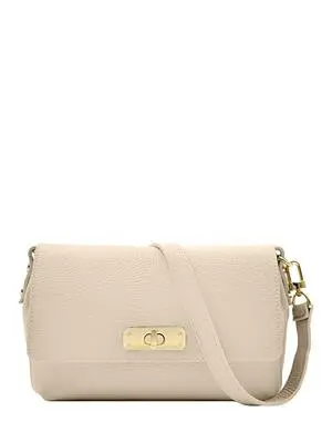 APATCHY LONDON Neutrals The Maisie Midi Stone Leather Bag - Black