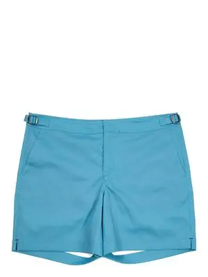 LORDS OF HARLECH Pool Oxford Teal Swim Tailored Short - Blue