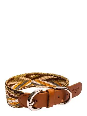 ALECOO Ethno Dog Collar Ananda Earth - Black