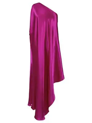 SASHA LA MER Beatrice Silk Dress, Color Fuchsia - Pink