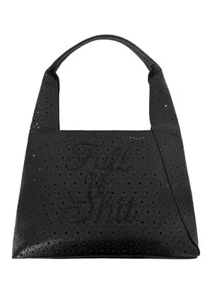 LILLY LOVES Black Summer Cut Out Bag - Blue