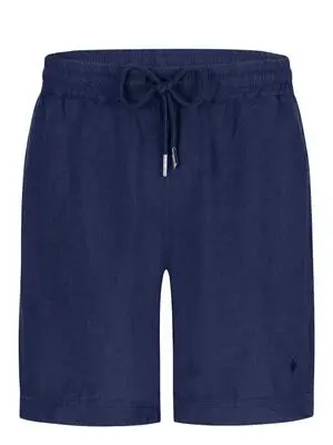 MAISON TANGERINE Maison Tangerine Deep Blue Linen Shorts Blue