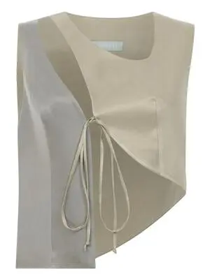 CANSU XI Sunrise Vest Vegan Silk - Green
