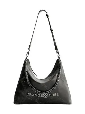 ORANGE CUBE Metropolitan Crossbody Bag - Marble Grey