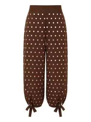 Mind Traveler Lia And Pink Polka Dot Trousers - Brown