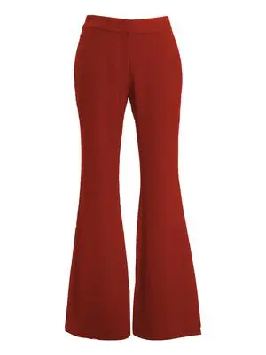 SMART AND JOY Flare Long Pants Rust - Red