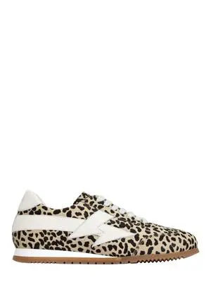 TERRY DE HAVILLAND Neutrals Jogger Bolt Leopard Print Sneakers - Black