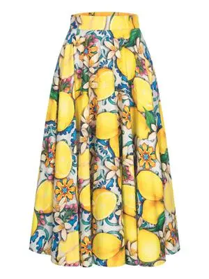 MARIANNA DÉRI Lemon Midi Skirt - Yellow