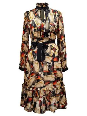 SMART AND JOY Tunic Dress With Graphic Print - Red