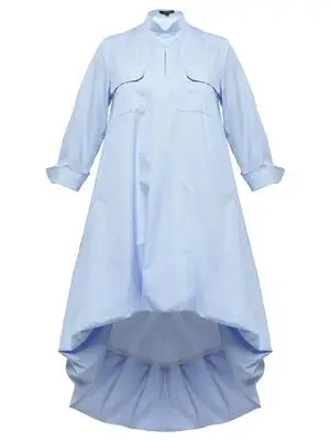 METAMORPHOZA High-low Shirt Dress - Blue