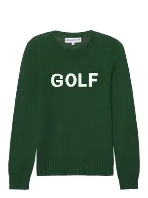 ELLSWORTH + IVEY Classic Golf Crewneck And Ivory - Green
