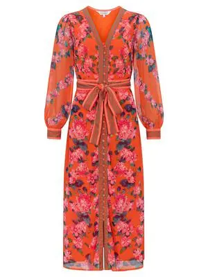 RAISHMA Athena Dress - Orange