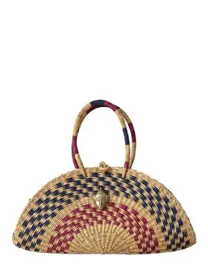SOKONA Akua Mosaic Handwoven Bag - Blue