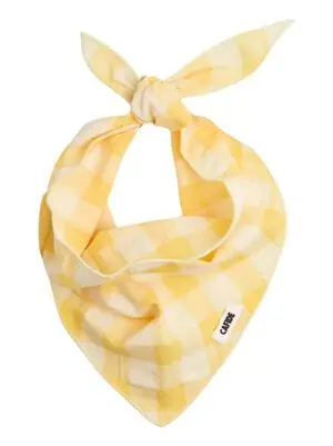 CAFIDE Dog Bandana Design Vichy Nata - Yellow