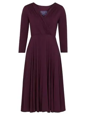 ALIE STREET LONDON Annie Dress In Claret - Red