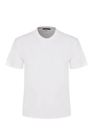 DAVID WEJ Marco Cotton Crew Neck - White