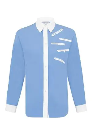 MA MULIER Filet Shirt - Blue
