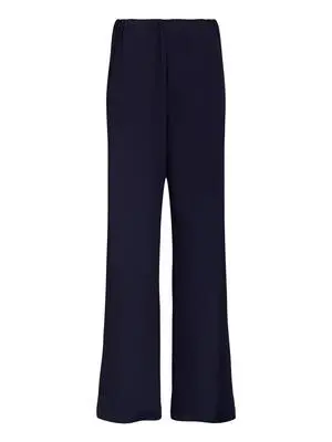 ROISIN LINNANE Lexi Navy Wide Leg Trousers - Blue