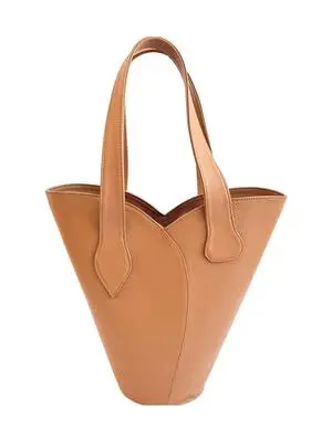 TARA STUDIO Neutrals Camel Oh Lala Tote Leather Bag - Brown