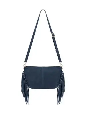 NOOKI DESIGN Kingston Tassle Cross Body Bag - Blue
