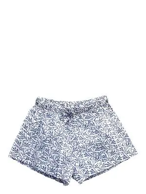LIME TREE DESIGN Bud Cotton Sleep Shorts - Blue