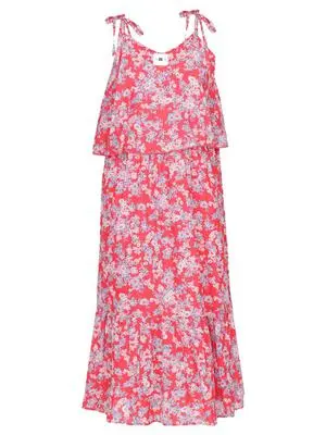 EM & SHI Colour Me Love Tie Up Dress - Red