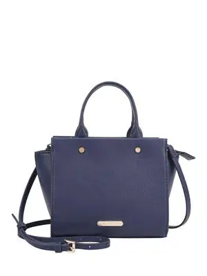 PAUL COSTELLOE Drini Leather Crossbody Bag Iris - Blue