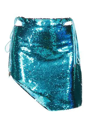 AMY LYNN Hailey Sequinned Mini Skirt - Blue