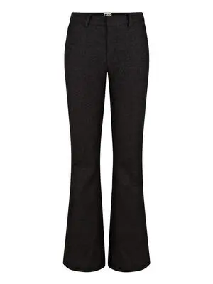 BOUTIQUE KAOTIQUE Flared Wool Trousers - Grey
