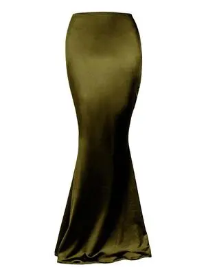 NUR KARAATA Mermaid Skirt - Green