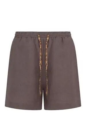SOLPARDUS Solpardus Atti Umber Linen Shorts