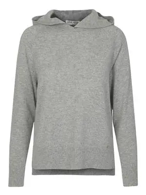 TIRILLM Ida" Cashmere Hooded Pullover - Grey