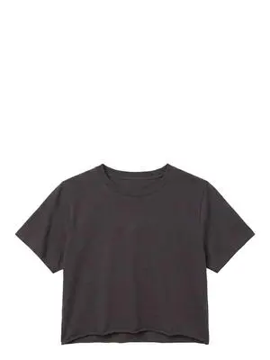 NOEND Cropped Loose Tee - Black