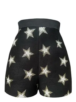 GEEGEE COLLECTION Black / Gold Etoile Shorts - Black/gold