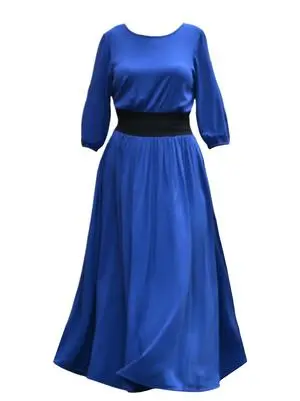 FROCK TALES Revival Midaxi Dress In Cobalt - Blue