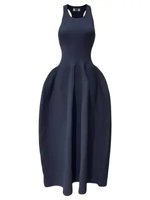 LONDON ATELIER BYPRODUCT Navy Knitted Maxi Dress - Blue