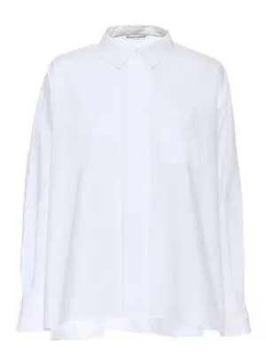 HELENE GALWAS Oversized Cotton Poplin Blouse - White