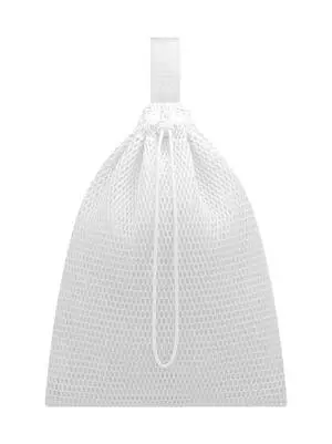 KIM FOLEY Mesh Athletic Beach Crossbody Bag - White