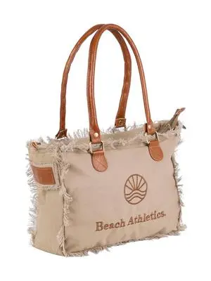 BEDROOM ATHLETICS Neutrals Shauni Washed Canvas Shoulder Bag - Beige