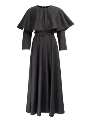 SOFIA TSERETELI Formal Wool Dress Coat - Grey