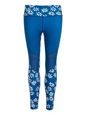 PERKY PEACH Daisy Gym Leggings - Blue