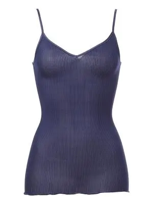 AROMATIQUE Silk Camisole – Dream Fold Edition, Mid Night Blue